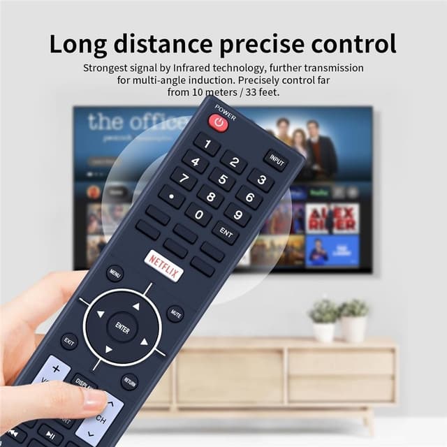 TV fjernbetjening Erstatning for 845-052-31B01 Til Sharp TV | Elgiganten
