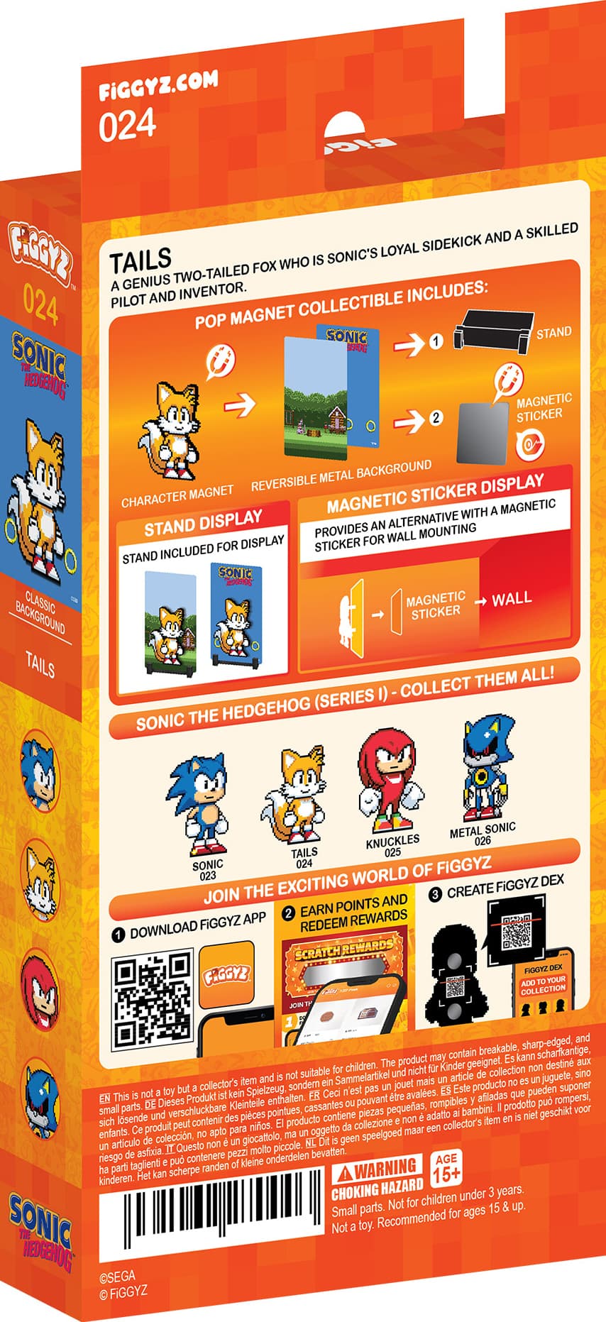 First 4 Figures FiGGYZ magnetisk actionfigur (Tails) - Elkjøp