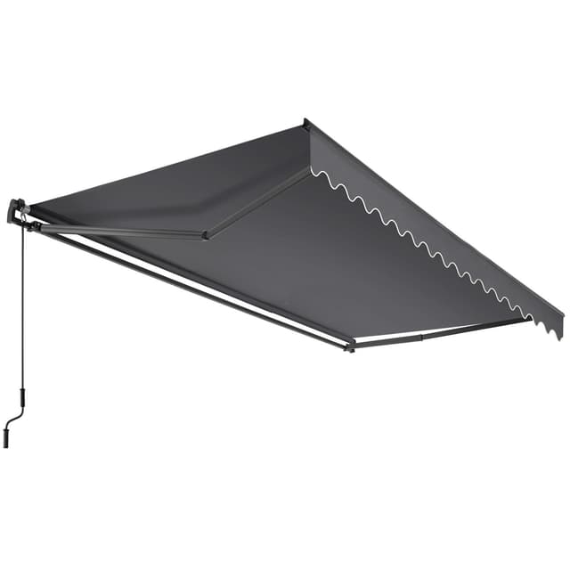 tectake Ornella ledad markis med väggfäste 300 x 250 cm - Elgiganten