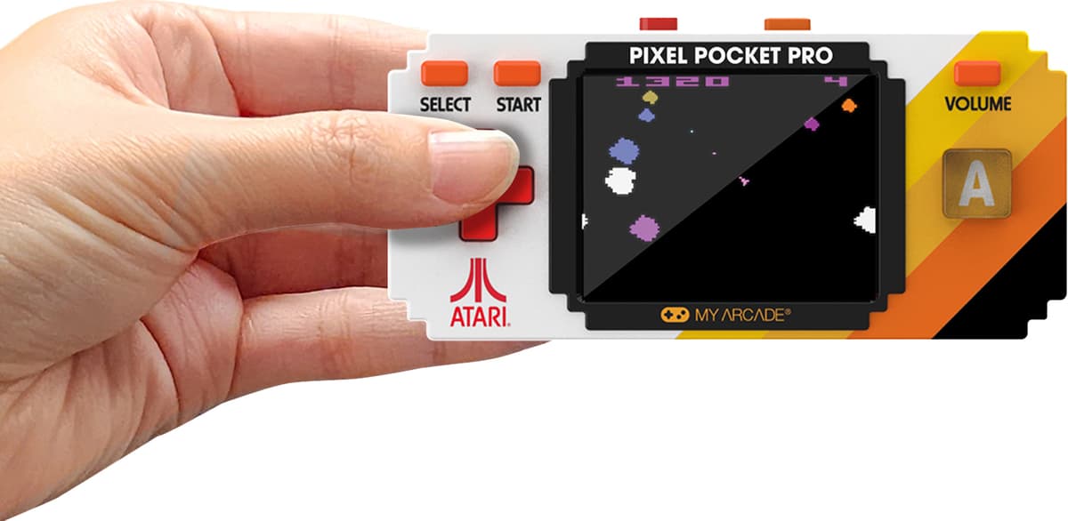 My Arcade Pixel Pocket Pro Atari håndholdt konsoll - Elkjøp