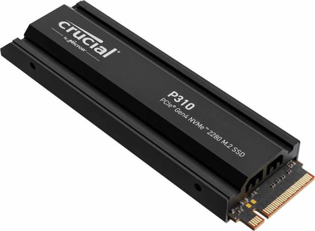 Crucial P310 intern SSD med kylflänsar (2TB) - Elgiganten
