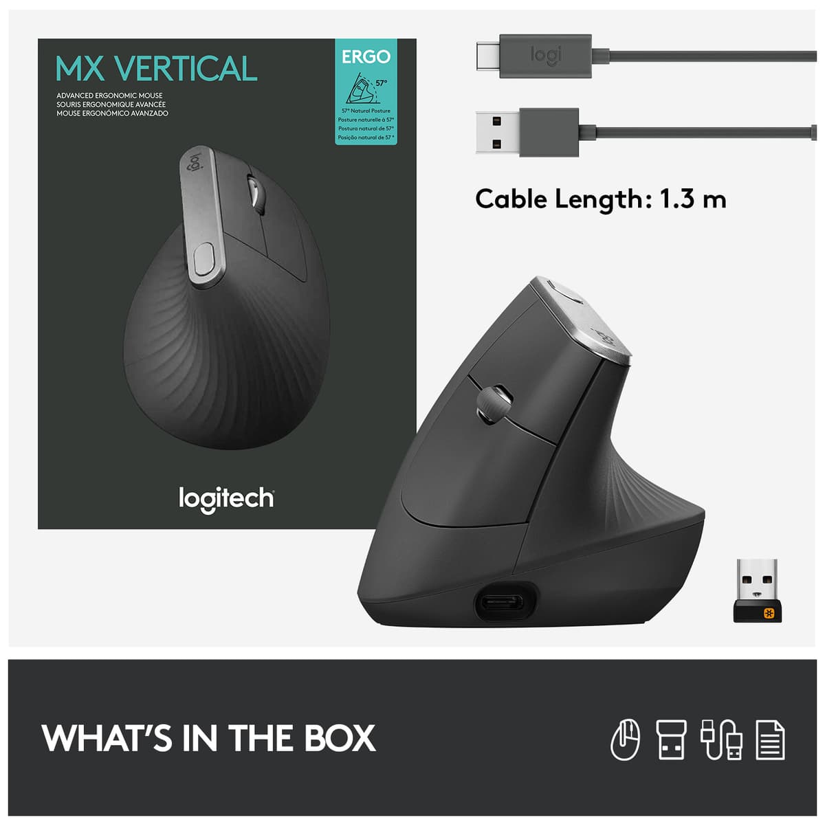 Logitech MX Vertical pystyhiiri - Gigantti verkkokauppa