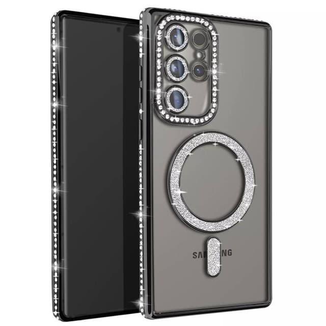 Diamond bling MagSafe deksel Samsung Galaxy S25 Ultra - Svart - Elkjøp