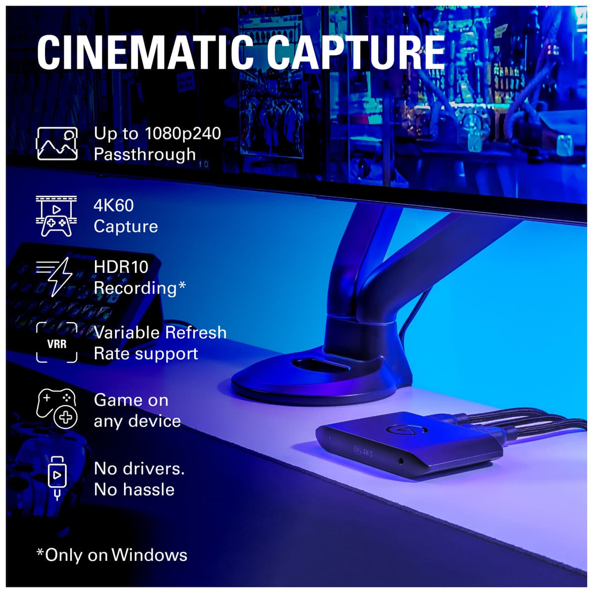 Elgato Game Capture 4K S optagelseskort | Elgiganten