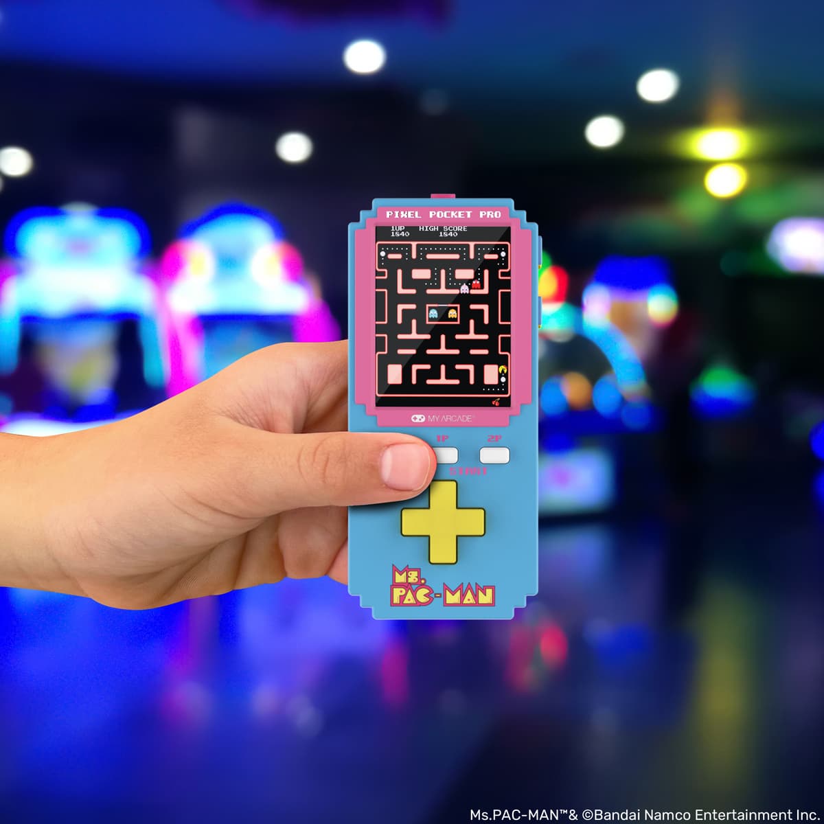 My Arcade Pixel Pocket Pro Ms. Pac-Man håndholdt konsoll - Elkjøp