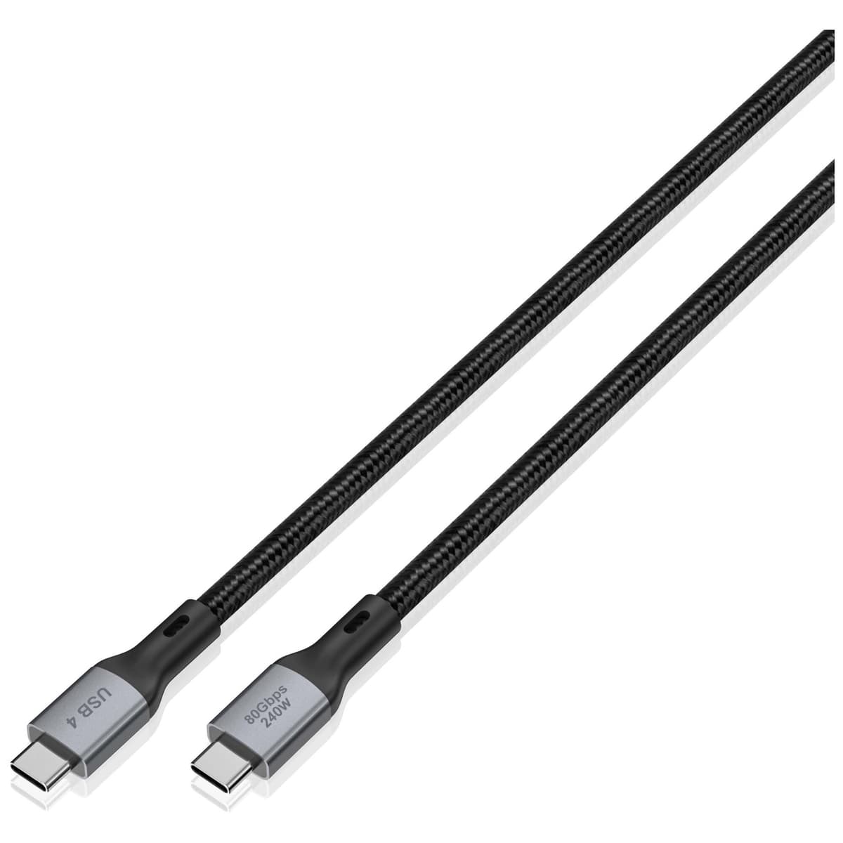 Sandstrøm USB-C Gen4 flettet kabel 1,2 m | Elgiganten