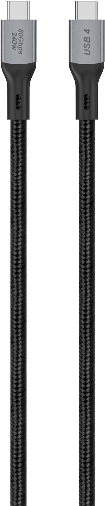 Sandstrøm USB-C Gen4 flettet kabel 1,2 m - Elkjøp