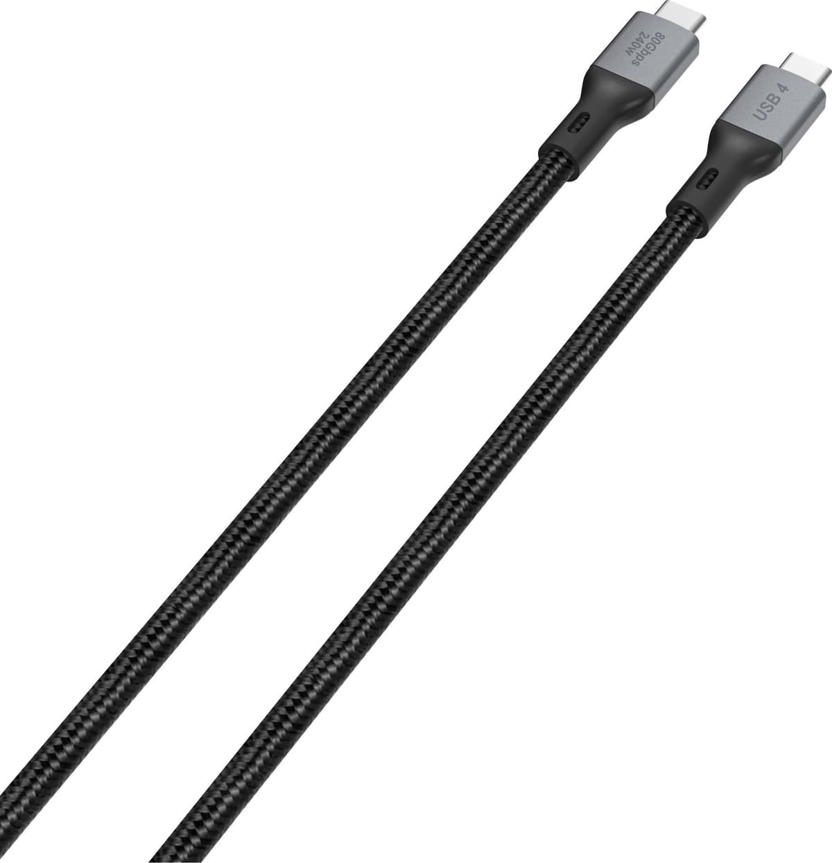 Sandstrøm USB-C Gen4 punottu kaapeli 1,2 m - Gigantti