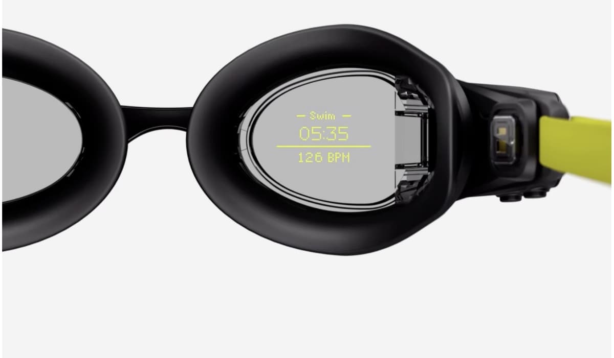 FORM Smart Swim 2 PRO – simglasögon med heads-up-display och pulsmätare ...