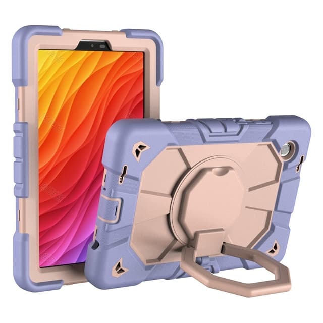 Till Samsung Galaxy Tab A11 Heavy Duty Armor skal Purple + Pink ...