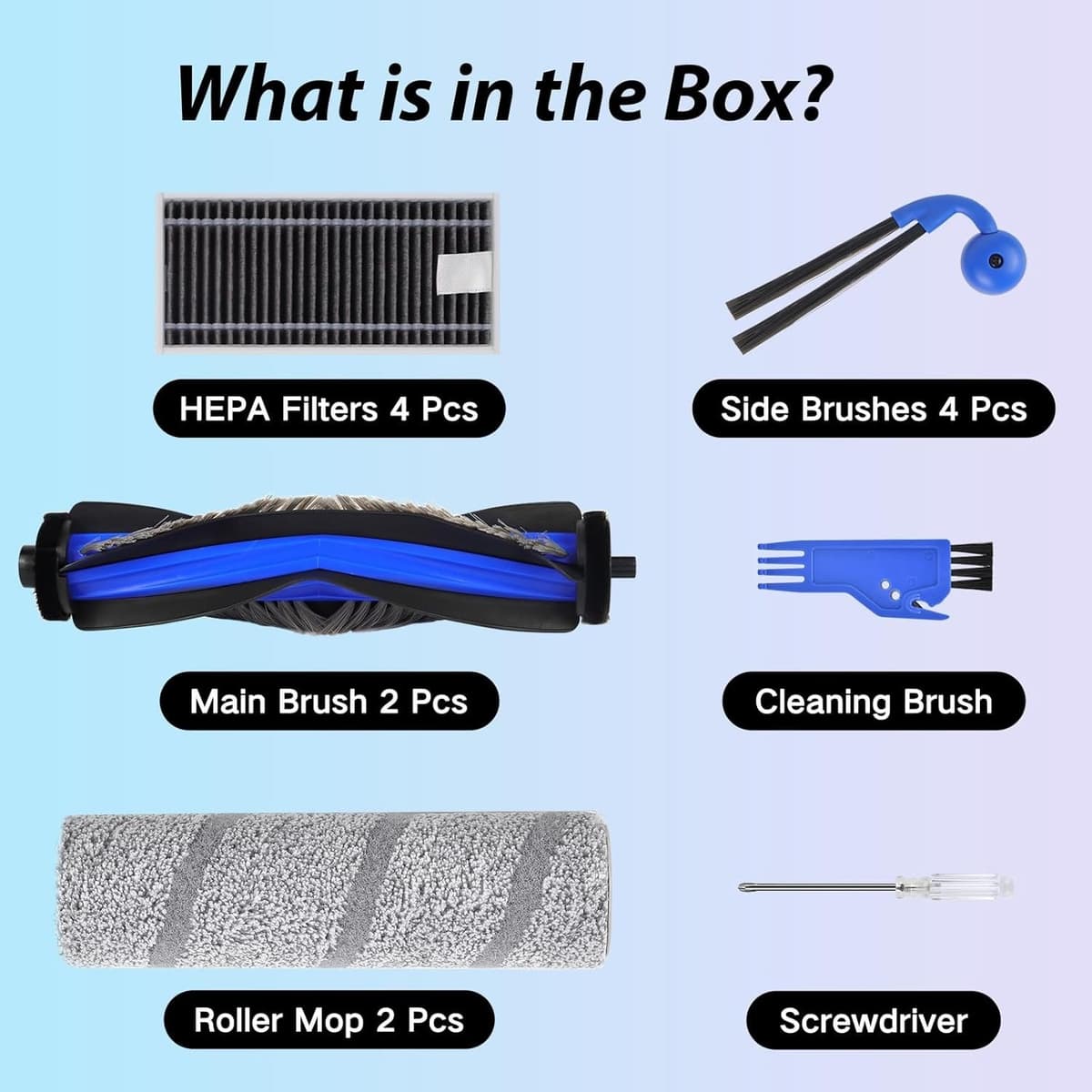 Erstatningstilbehørssett Kompatibelt med Ecovacs Deebot X1 Pro/X11 OMNI ...