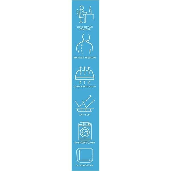 Kvadratisk gelpude | Elgiganten | Elgiganten