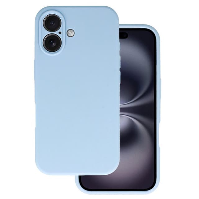 Silicone Lite Case iPhone 16 - Baby blue - Elkjøp