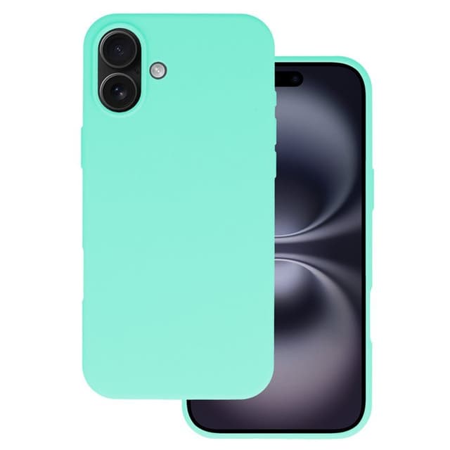 Silicone Lite Case iPhone 16 - Mint green - Elkjøp