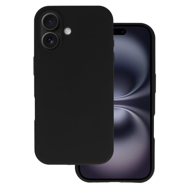 Silicone Lite Case iPhone 16 - Onyx black - Elgiganten