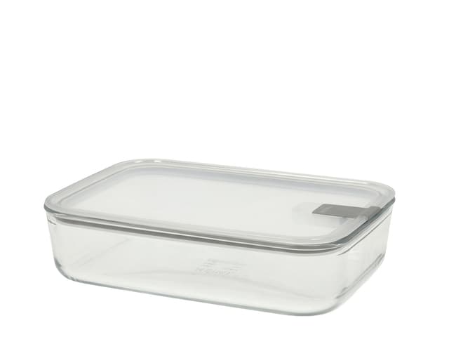 Mepal EasyClip Storage box glass 2250 ml Nordic white - Elgiganten