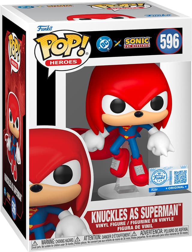 Funko POP Sonic The Hedgehog actionfigur (Knuckles som Superman ...
