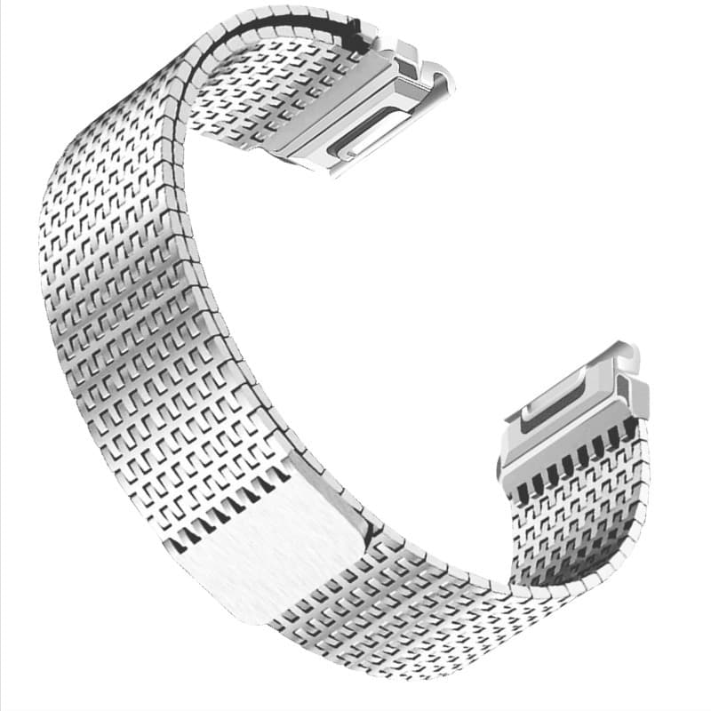 Magnetisk stålrem til Garmin Fenix 7/8/965 - Premium Milanese Loop Sølv ...