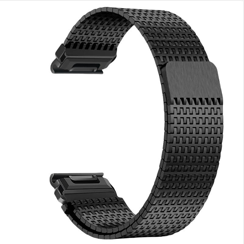 Magnetisk stålreim kompatibel med Garmin Fenix 7/8/965 - Premium ...