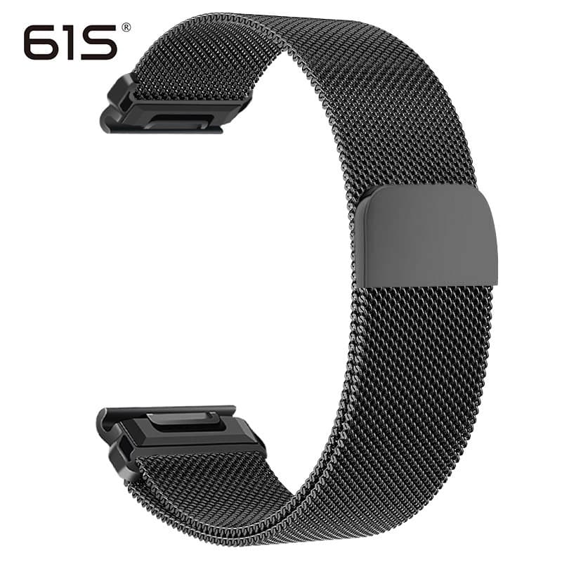 Milanese Magnetisk Metallreim Kompatibel med Garmin Fenix 8/965/Tactix ...