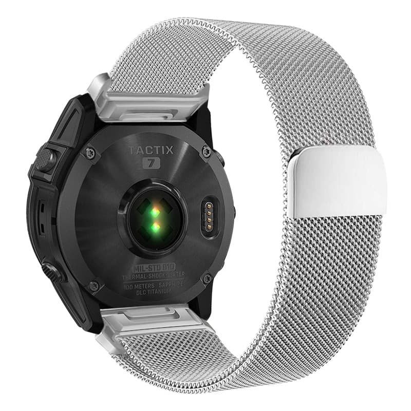 Milanese Magnetisk Metallreim Kompatibel med Garmin Fenix 8/965/Tactix ...