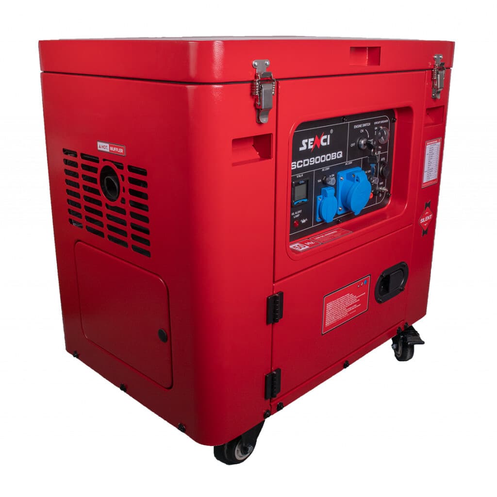SENCI SCD9000BQ Aggregat - Diesel - Max 6000W - Elektrisk start - Elkjøp