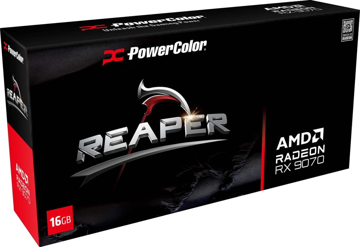 Powercolor REAPER AMD Radeon RX 9070 16GB grafikkort - Elkjøp
