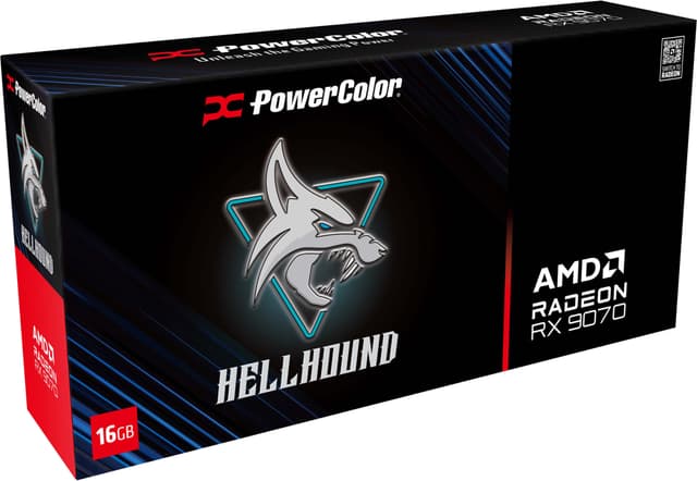 Powercolor HELLHOUND AMD Radeon RX 9070 16GB grafikkort - Elgiganten