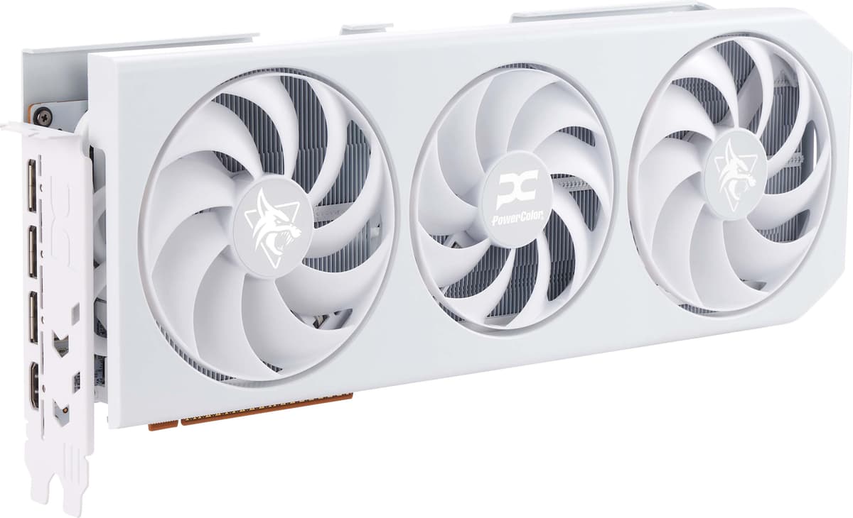 Powercolor HELLHOUND SPECTRAL WHITE AMD Radeon RX 9070XT näytönohjain ...