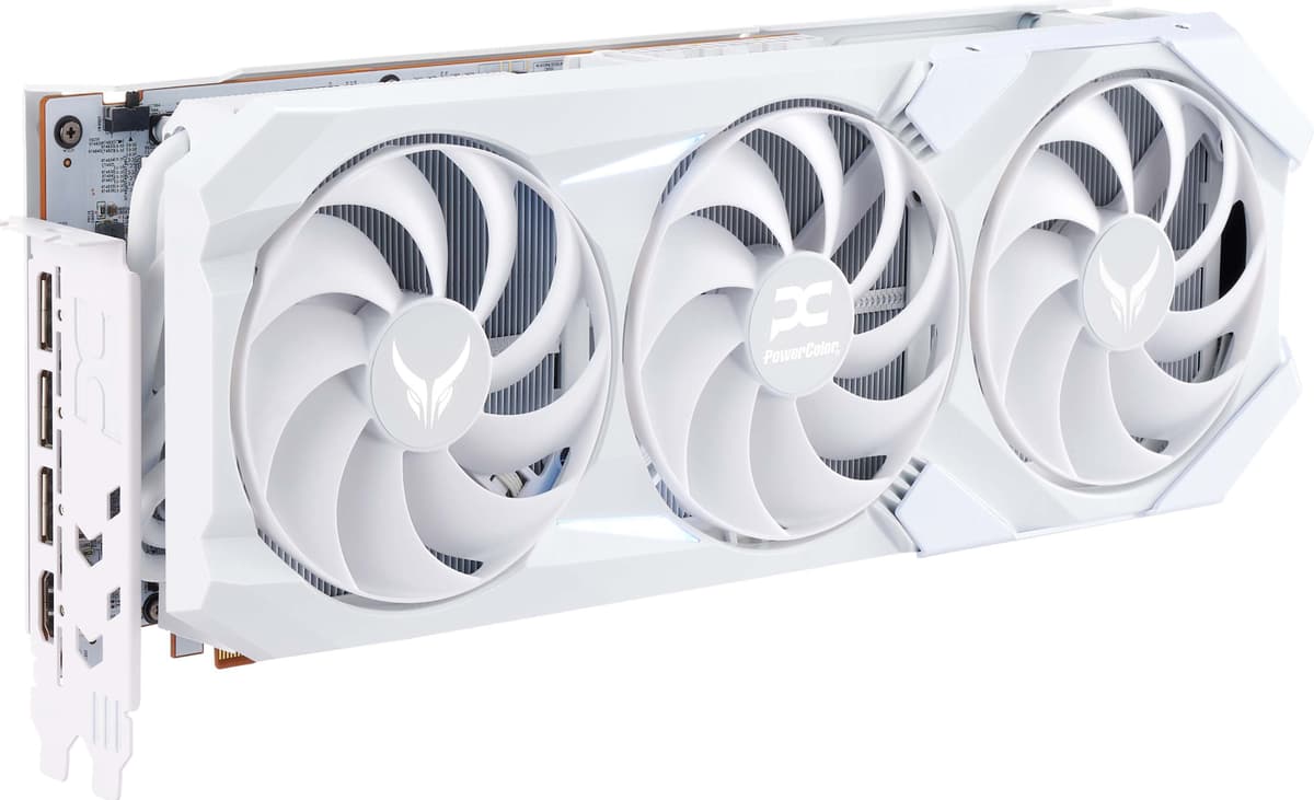 Powercolor RED DEVIL SPECTRAL WHITE AMD Radeon RX 9070XT grafikkort ...