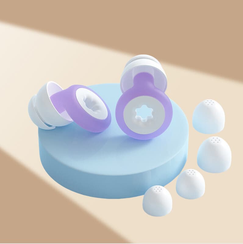 Silikon ørepropper: Støyreduksjon for fredelig søvn Lilla - Elkjøp | Elkjøp