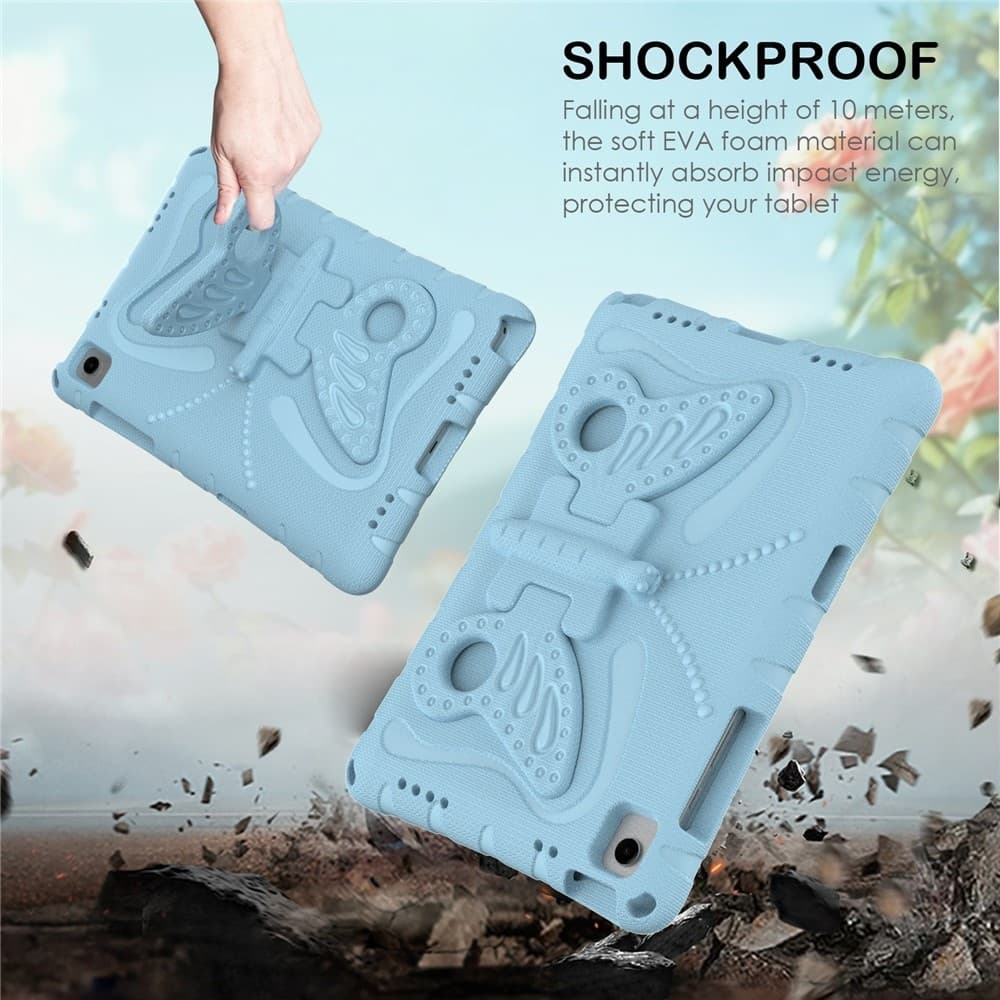 SKALO Samsung Galaxy Tab A11+ Butterfly EVA Kotelo - Vaaleansininen ...