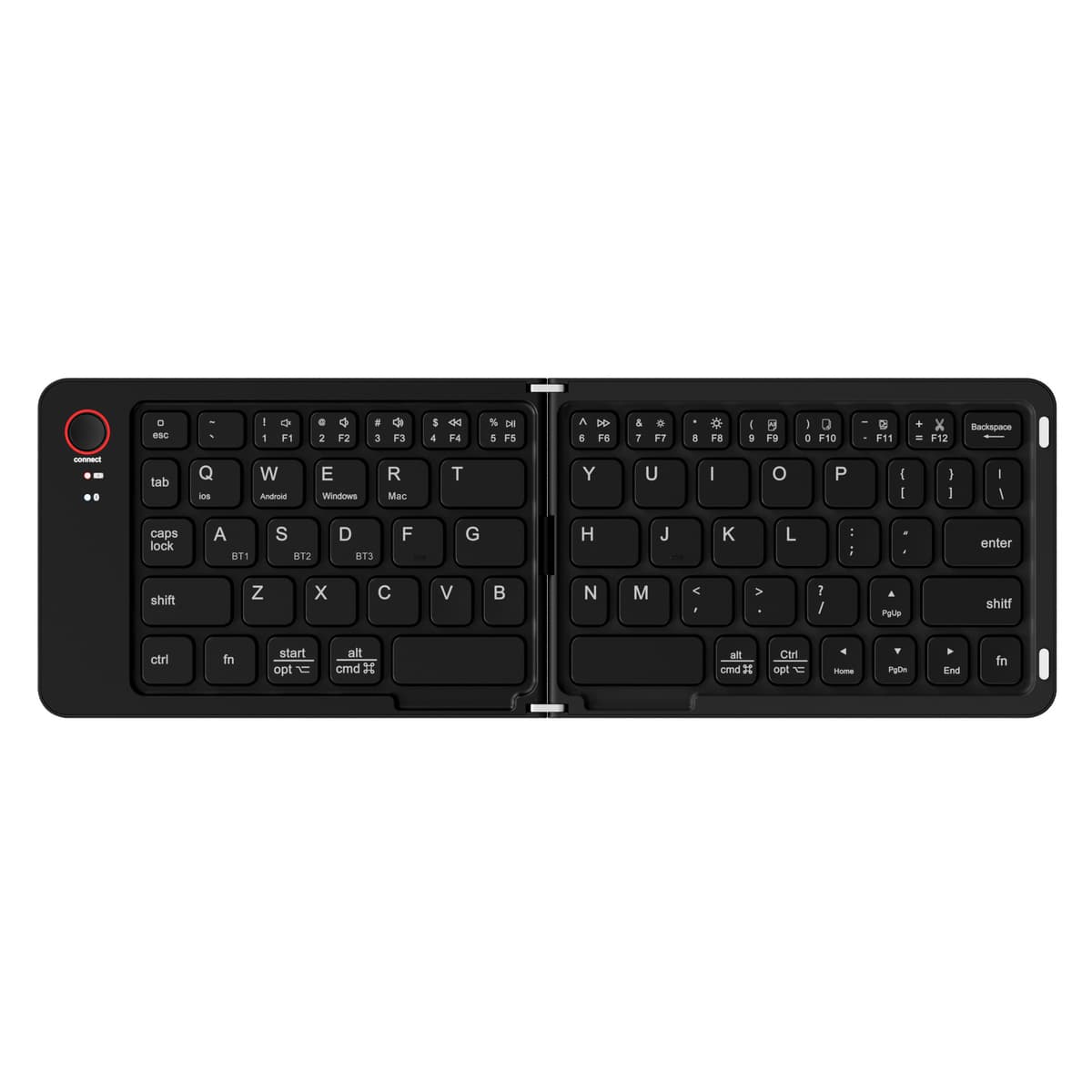 Trådlöst Vikbart Bluetooth Tangentbord - Vit, Kompatibelt med Android ...