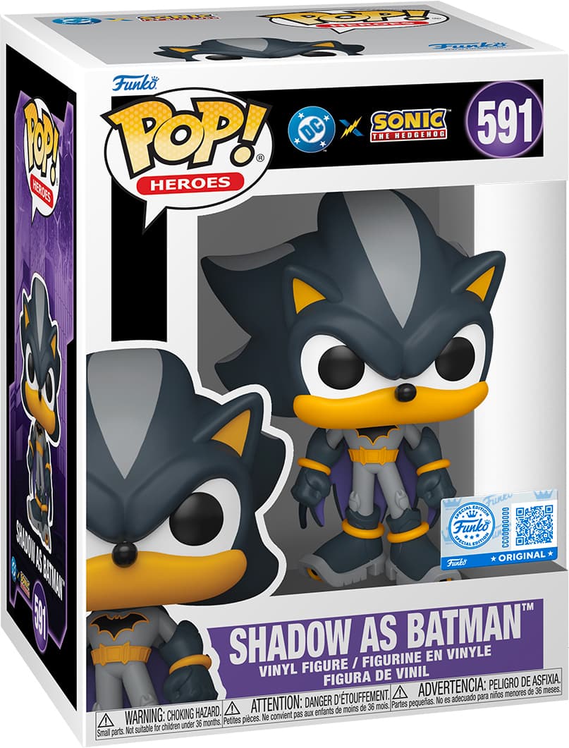 Funko POP DC x Sonic The Hedgehog figuuri (Shadow as Batman) - Gigantti