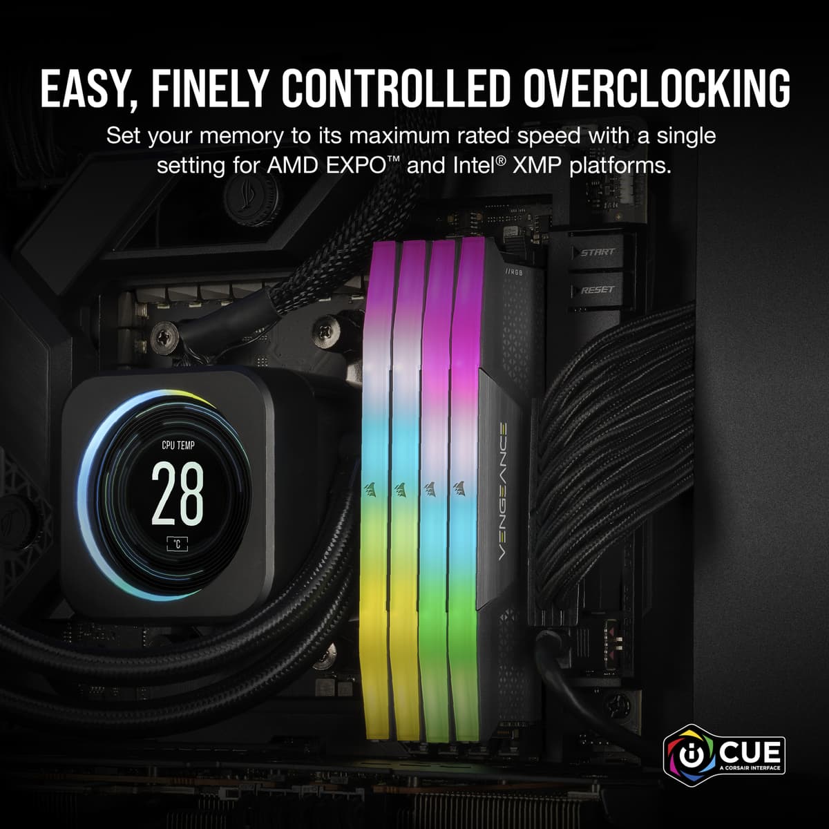 Corsair Vengeance RGB 64GB DDR5 RAM 6000 MT/s CL40 - Elkjøp