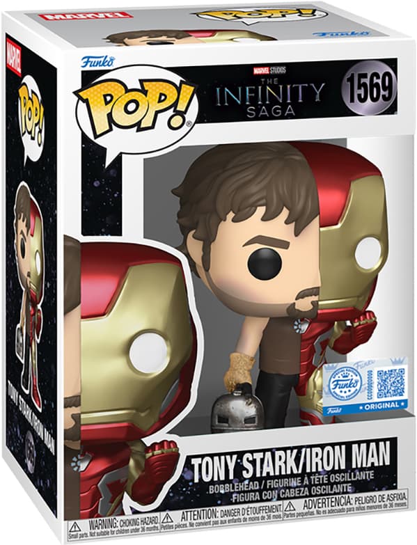 Funko POP Iron Man actionfigur (Delad Iron Man Tony Stark) - Elgiganten