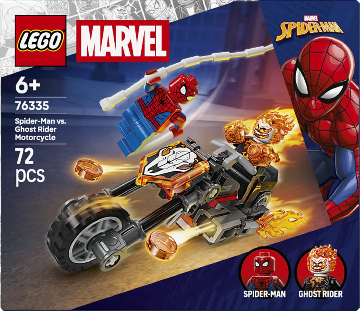 LEGO Marvel Spider-Man mot Ghost Rider på motorcykel 76335 - Elgiganten
