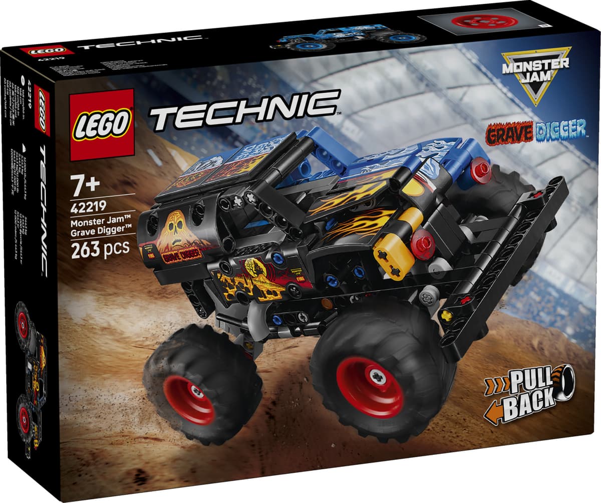LEGO Technic Monster Jam Grave Digger tuli ja jää 42219 - Gigantti