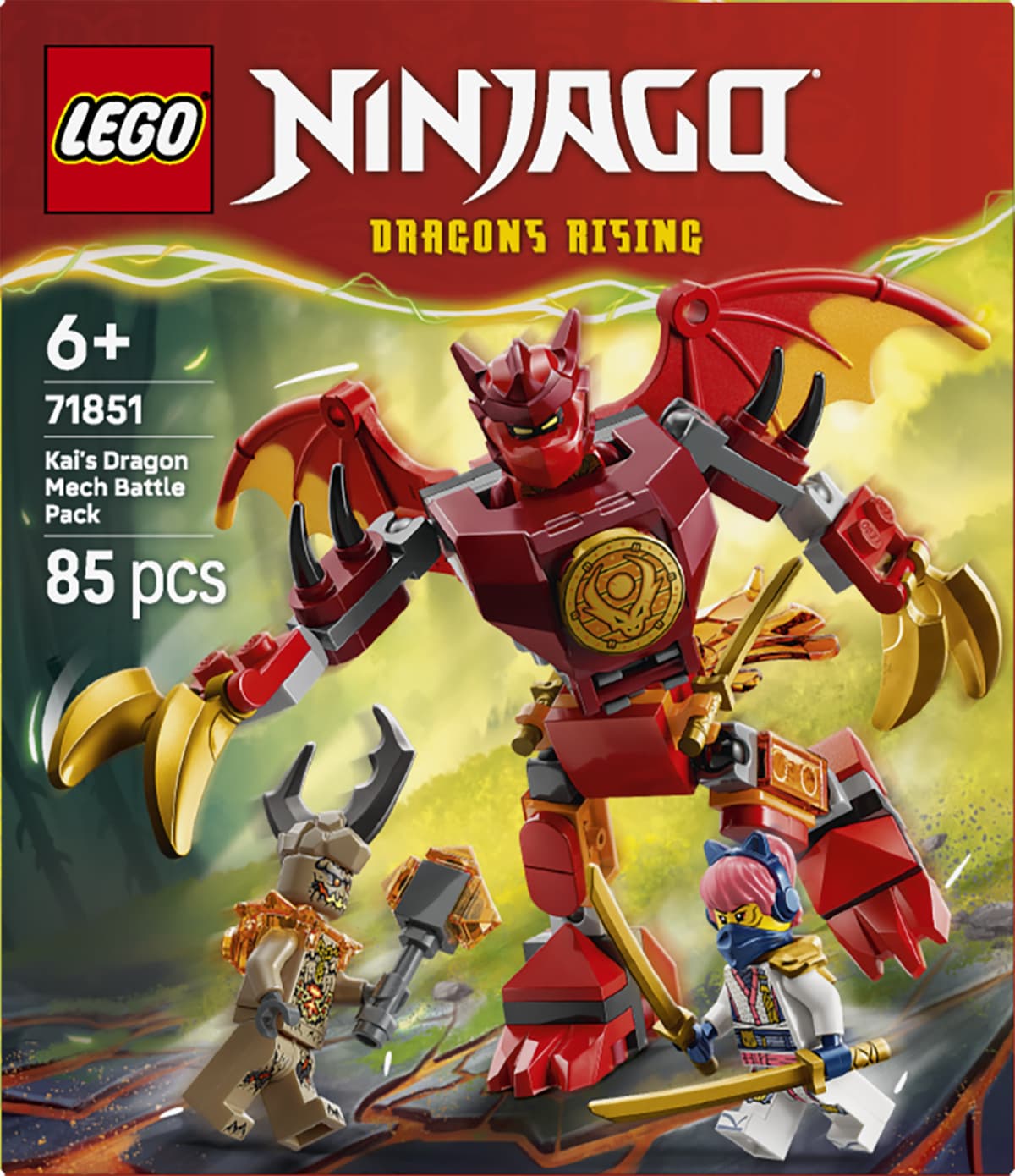 LEGO NINJAGO Kain lohikäärmetaistelupakkaus 71851 - Gigantti verkkokauppa