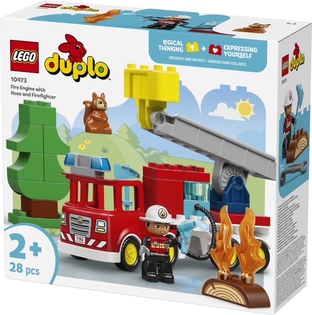 LEGO DUPLO Town Brandbil med slang och brandman 10473 - Elgiganten