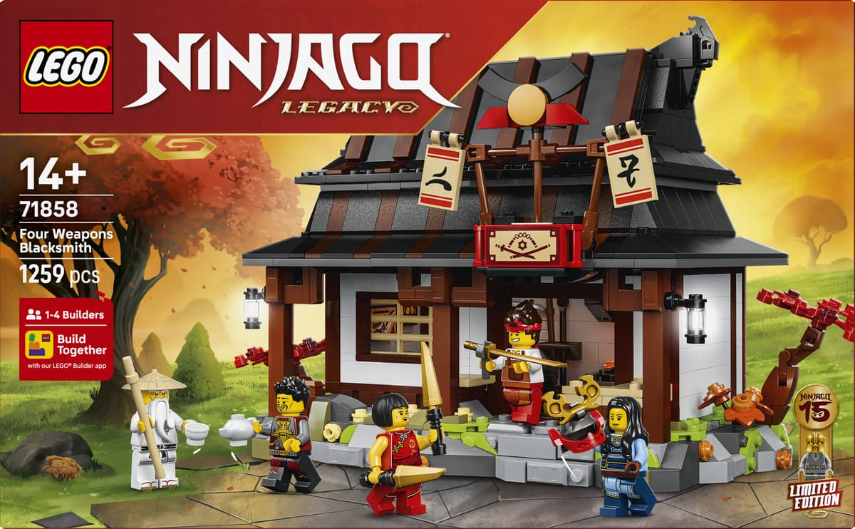LEGO NINJAGO 15-årsjubileum – De fyra vapnens smedja 71858 - Elgiganten