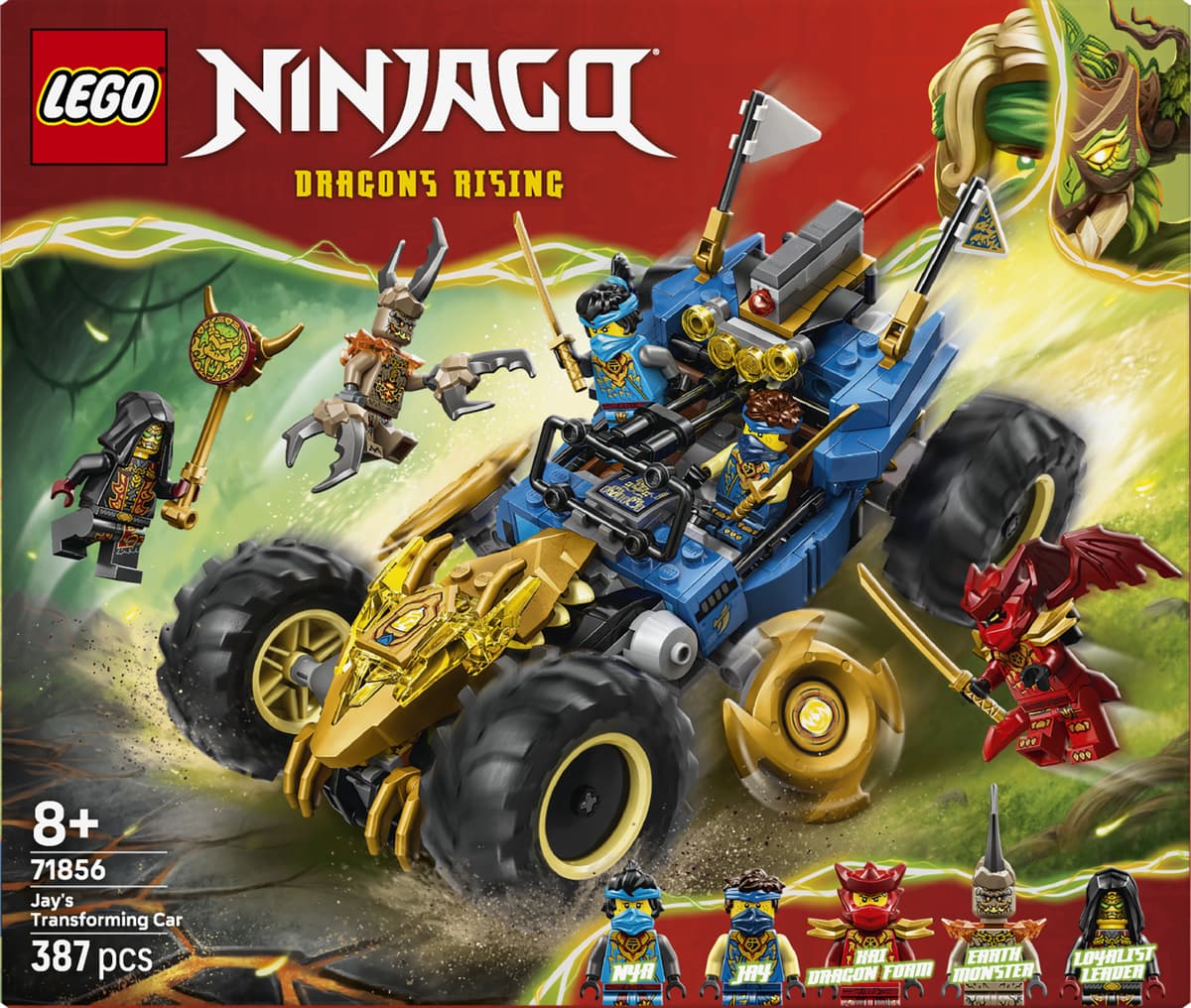 LEGO NINJAGO Jayn muuntautumiskykyinen auto 71856 - Gigantti verkkokauppa