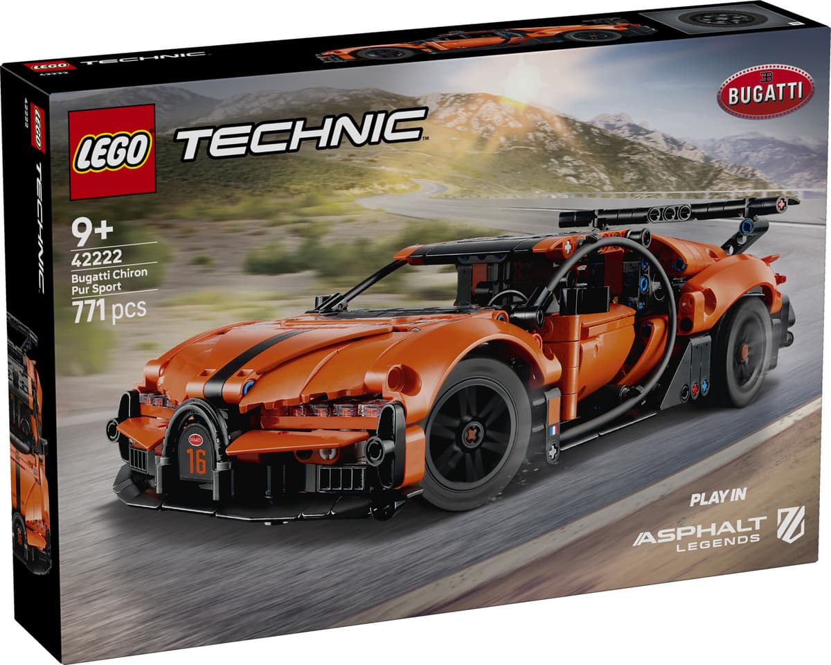 LEGO Technic Bugatti Chiron Pur Sport hyperauto 42222 - Gigantti