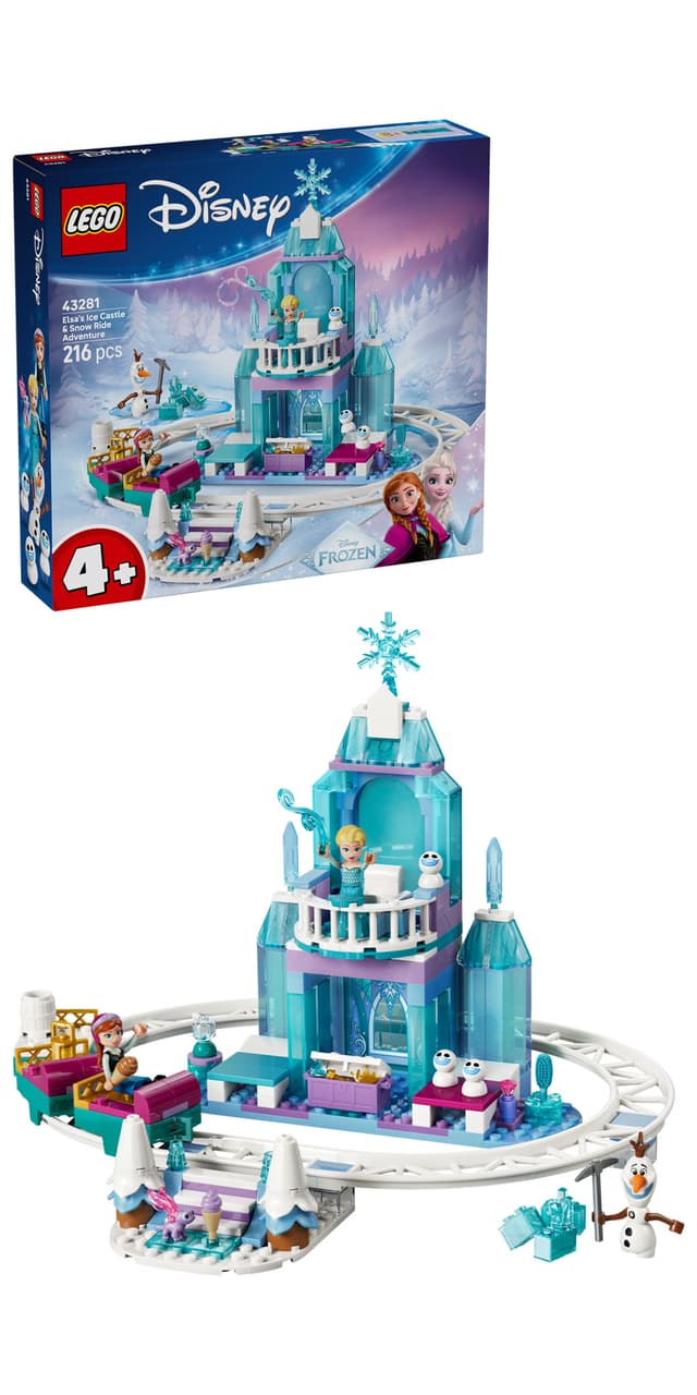 LEGO ǀ Disney Frost Elsas isslot og snebane-eventyr 43281 | Elgiganten