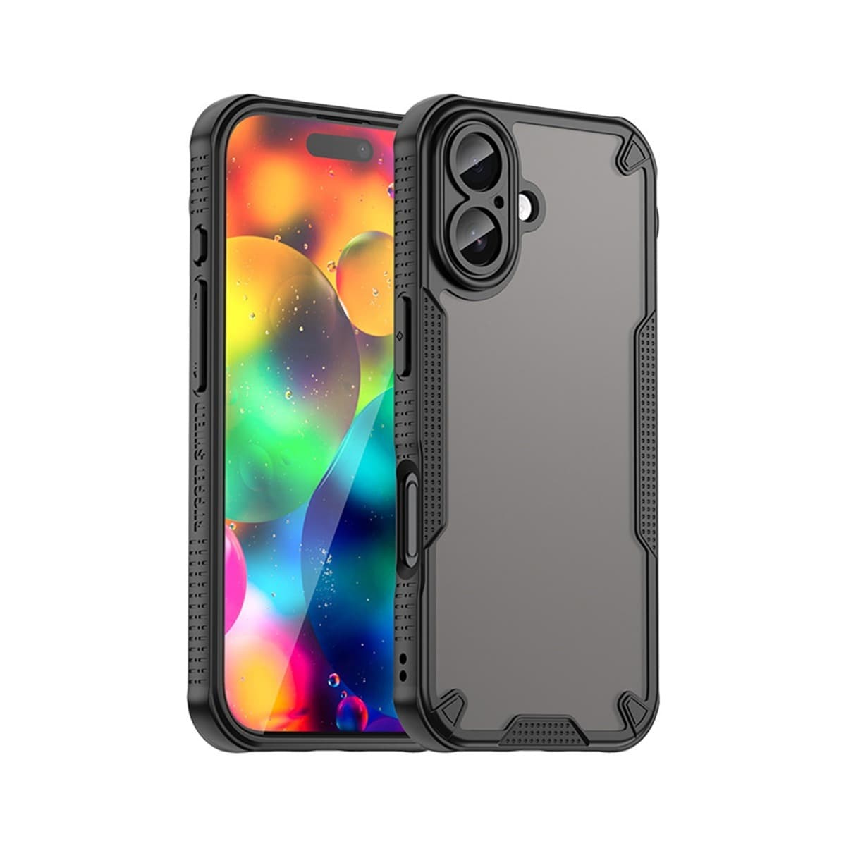 Sort Mat Magnetisk Telefon Cover Kompatibelt med iPhone 17 Pro Max ...