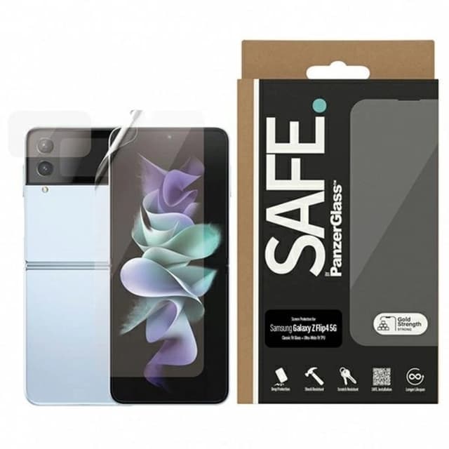 SAFE By PanzerGlass Galaxy Z Filp 4 Plastfilm Skärmskydd - Elgiganten