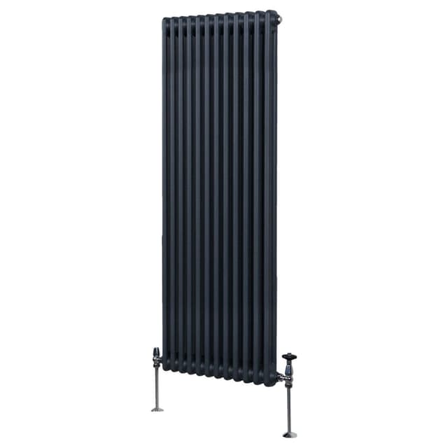 Perinteinen 2-pylväinen patteri - 1800 x 562 mm - antrasiitinharmaa ...