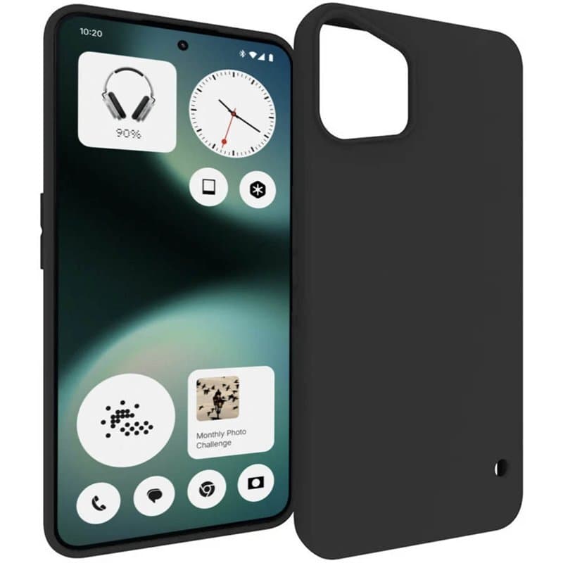 Silikone cover Nothing Phone 3a Lite - Sort | Elgiganten