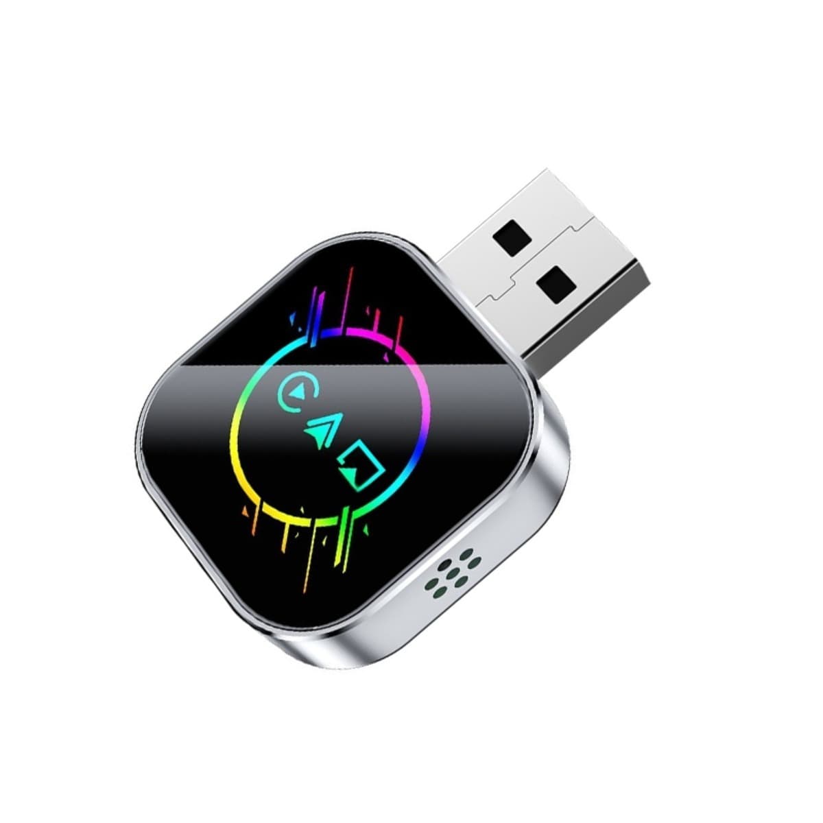 Trådlös CarPlay/Android Auto/Mirror Link Box Q1AS - Silver Meteor Stre ...