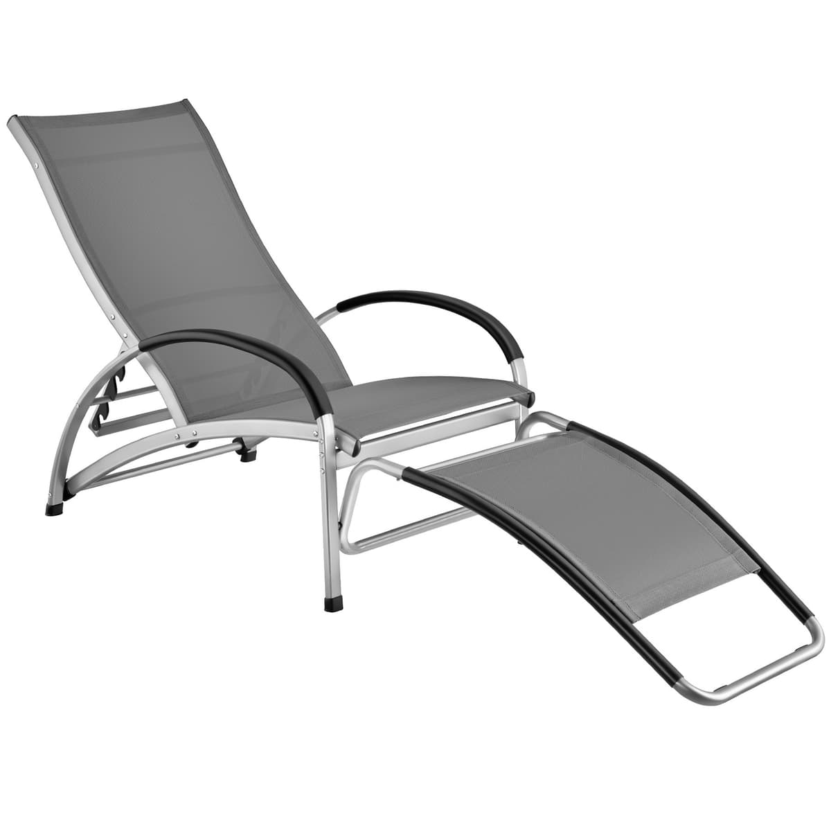 tectake Solstol Avignon, 2i1 funktion med justerbart ryggstöd 195 x 62 ...